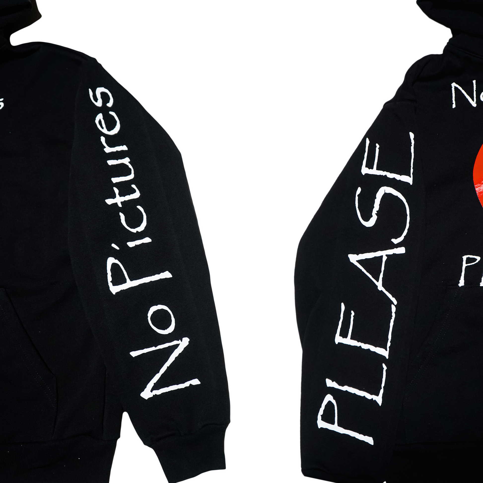 "No Pictures Please" Zip Up Hooded Sweatshirt – Joeyy® Official Merchandise
